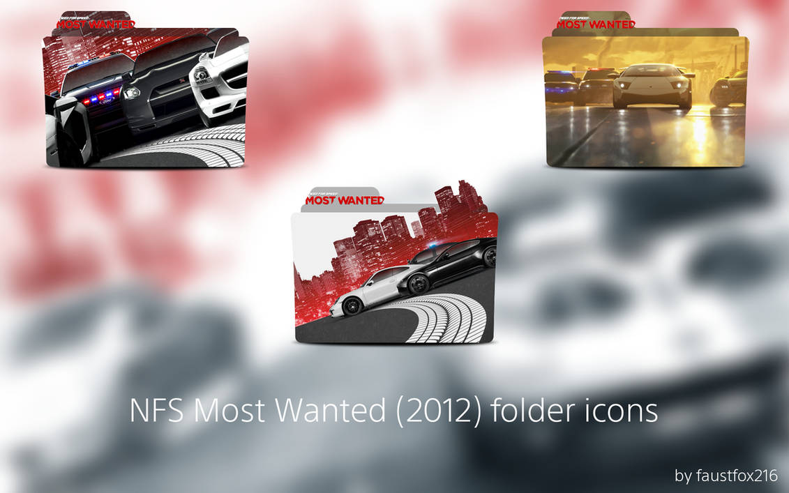 NFS Most Wanted 2012 folder icons by faustfox216 on DeviantArt
