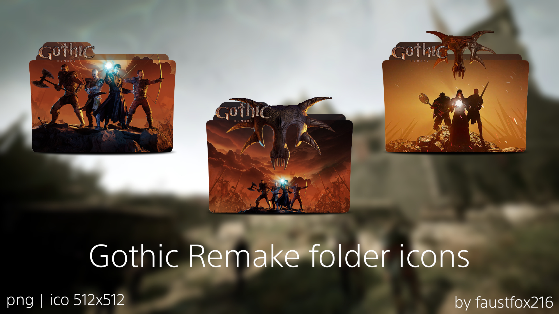Gothic Remake folder icons by faustfox216 on DeviantArt