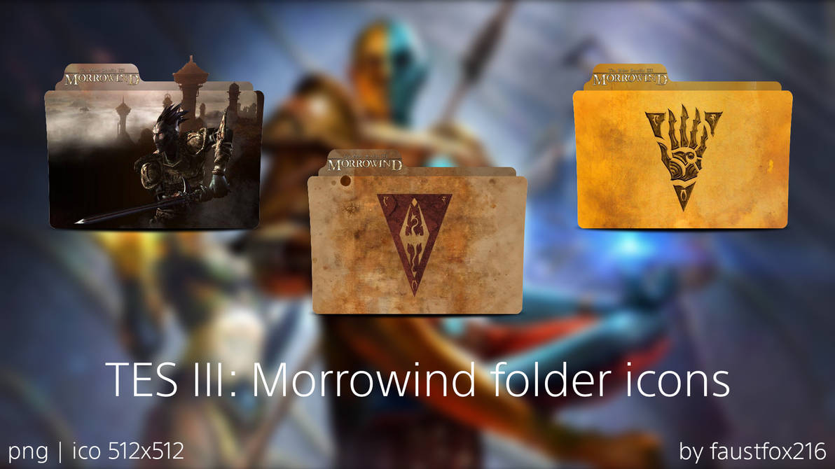 The Elder Scrolls III: Morrowind folder icons by faustfox216 on DeviantArt