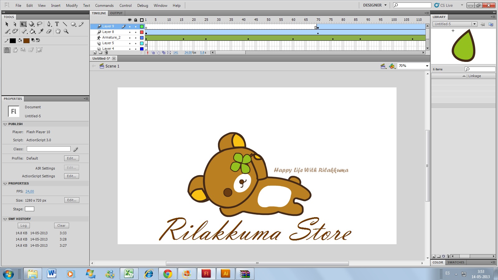 Rilakkuma finished Animation by xYumehitox on DeviantArt