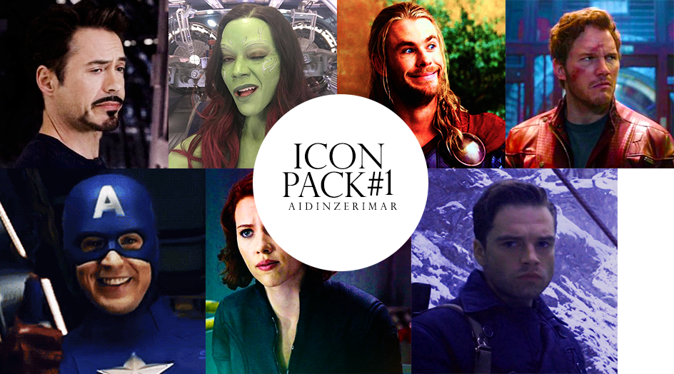 icon pack #1 [marvel cast funny icons pack] by Ces-Editions2276 on ...
