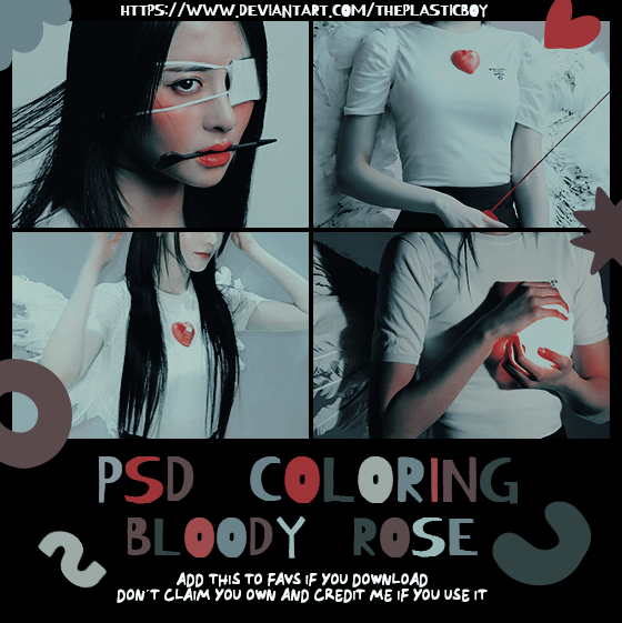 PSD COLORING: BLOODY ROSE by ThePlasticBoy on DeviantArt