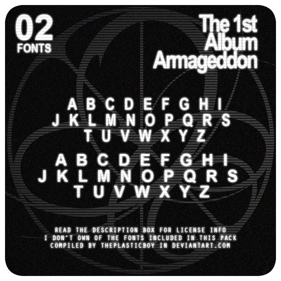 AESPA ARMAGEDDON FONT PACK by ThePlasticBoy on DeviantArt