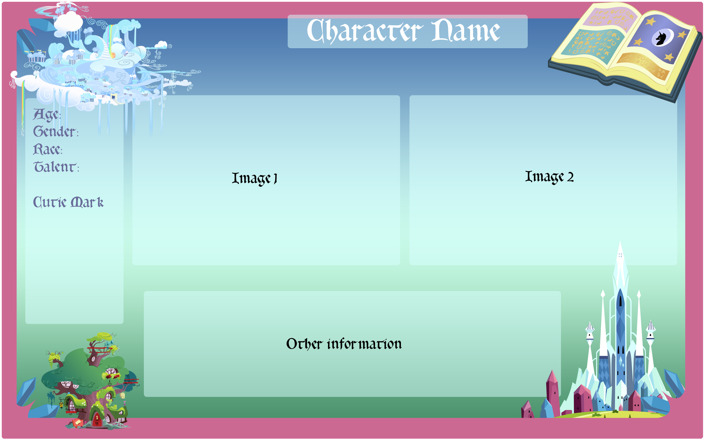 My MLP Character refference template by IssacWild on DeviantArt