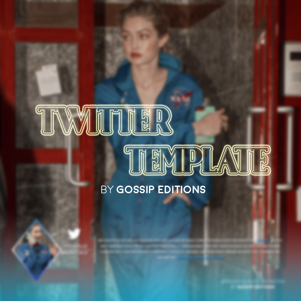 Twitter template [1] by pravatuslaude on DeviantArt