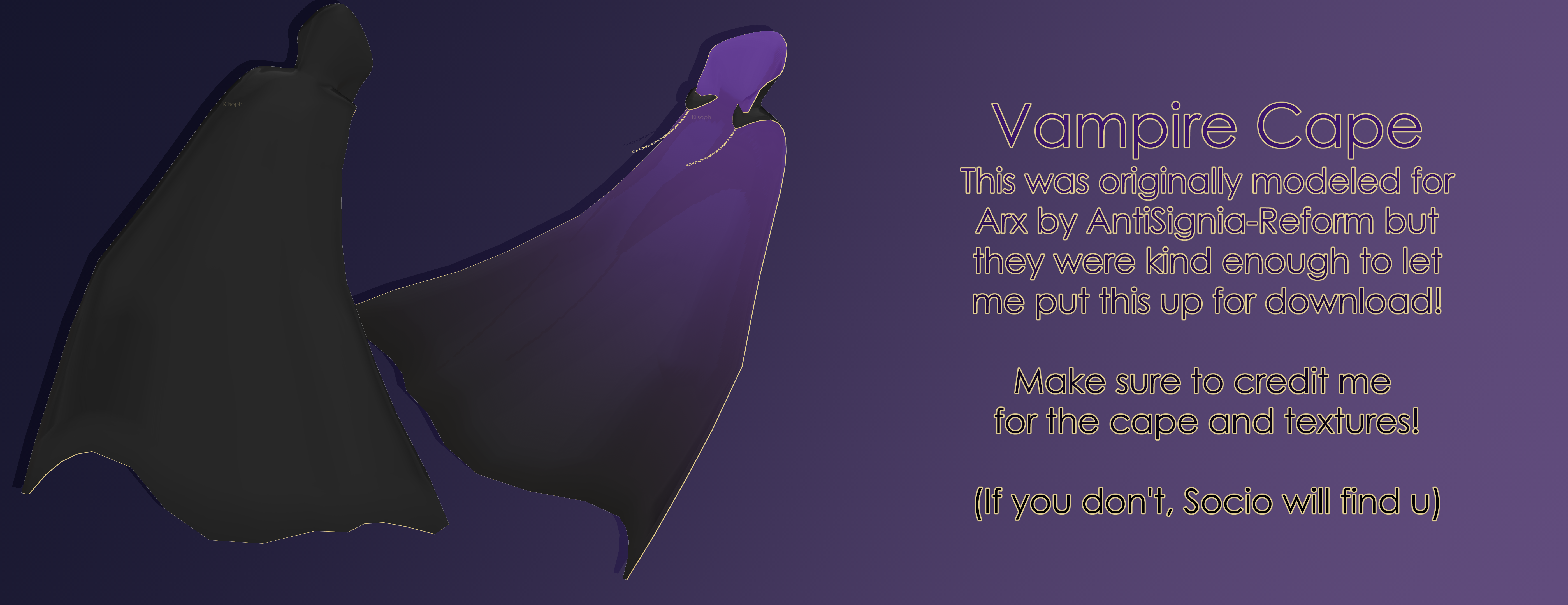 Kilsoph's Vampire Cape! [Download] by Kilsoph on DeviantArt