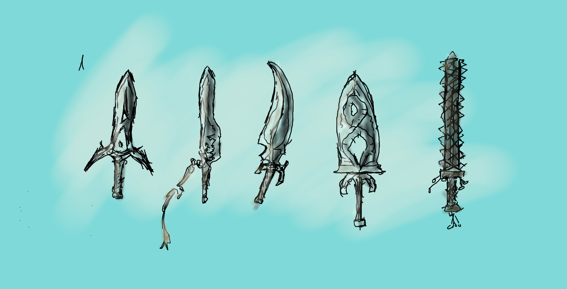 Sword Doodles 2 by Sinful88 on DeviantArt