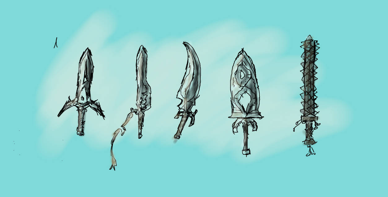 Sword Doodles 2 by Sinful88 on DeviantArt