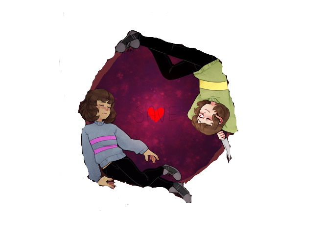 undertales chara and frisk save me by tm6675 on DeviantArt