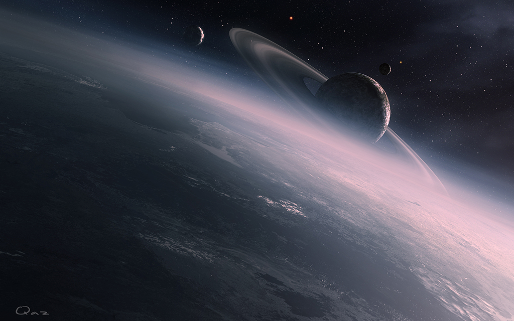 Sunrise Outside World by QAuZ on DeviantArt