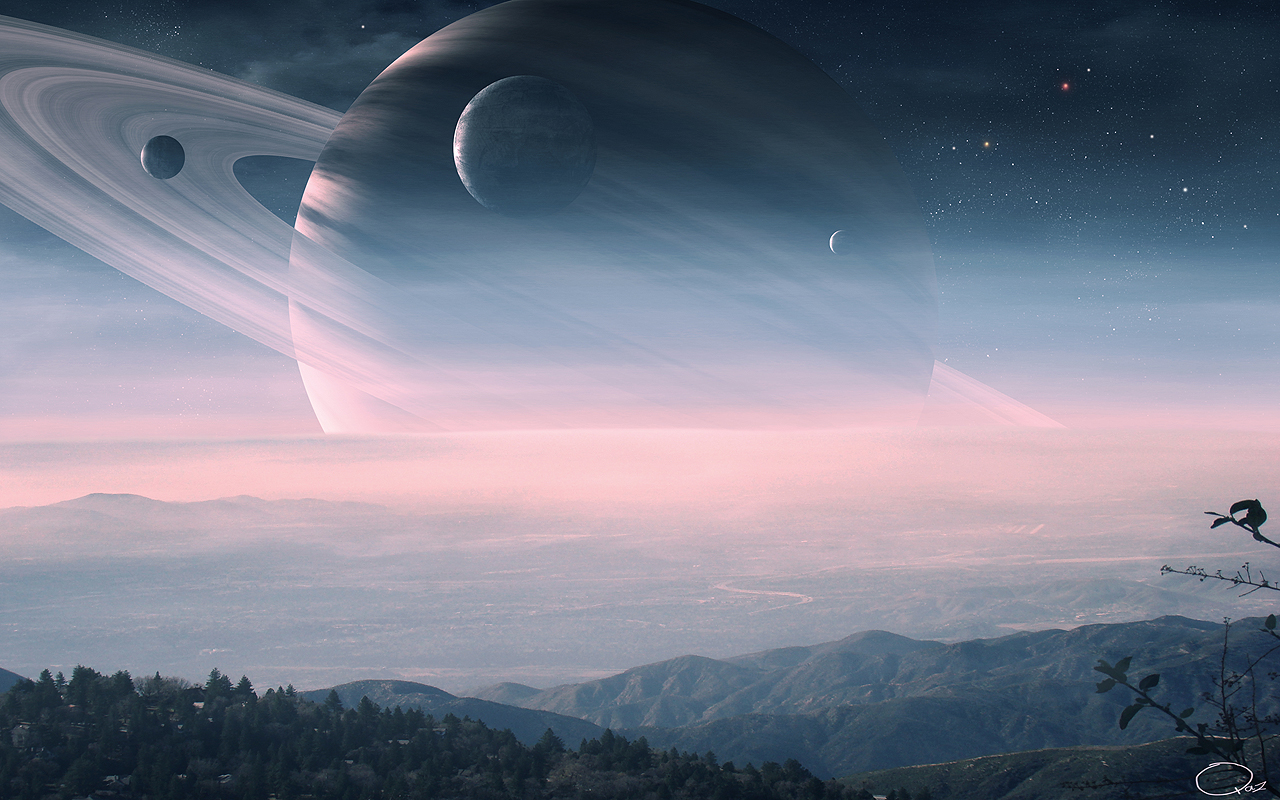 Beautiful View of Saturn by QAuZ on DeviantArt
