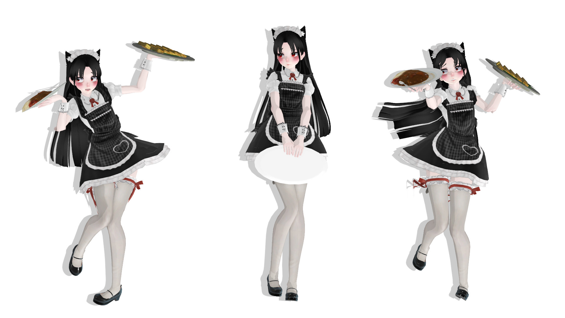 Maid Poses +DL by PankeekiSaanDesu on DeviantArt