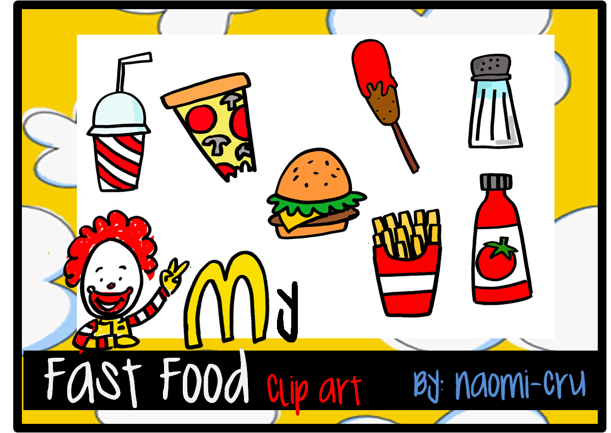 My Fast Food Clipart by naomi-cru on DeviantArt