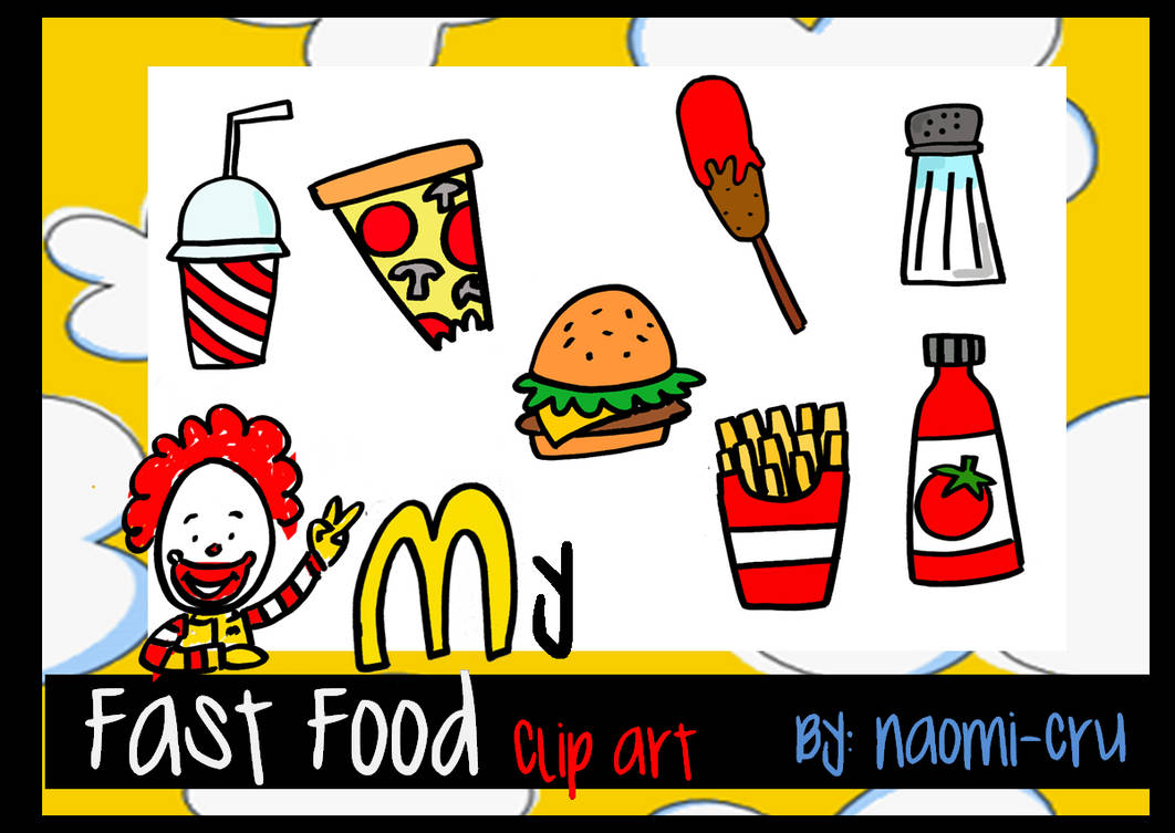 My Fast Food Clipart by naomi-cru on DeviantArt