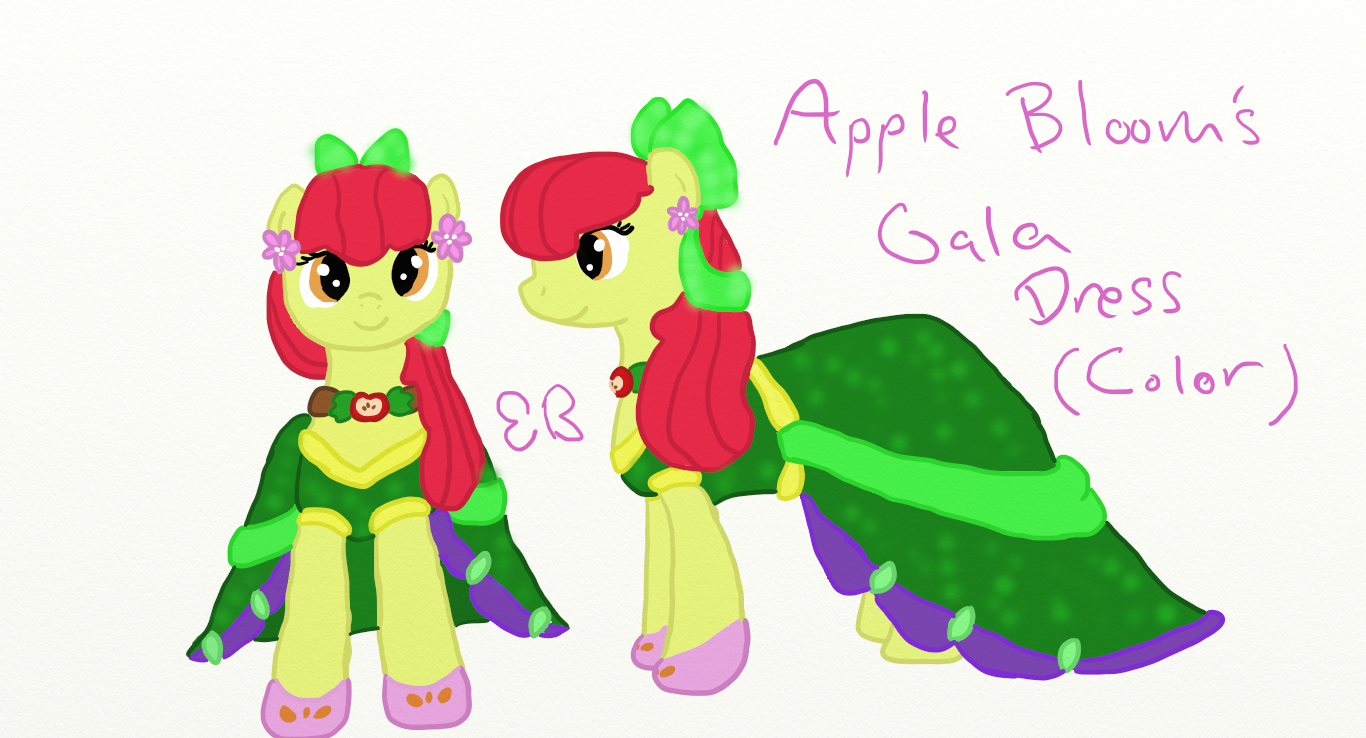 Bride of Discord - Apple Bloom Gala Dress (COLOR) by LovelyDragoness on ...