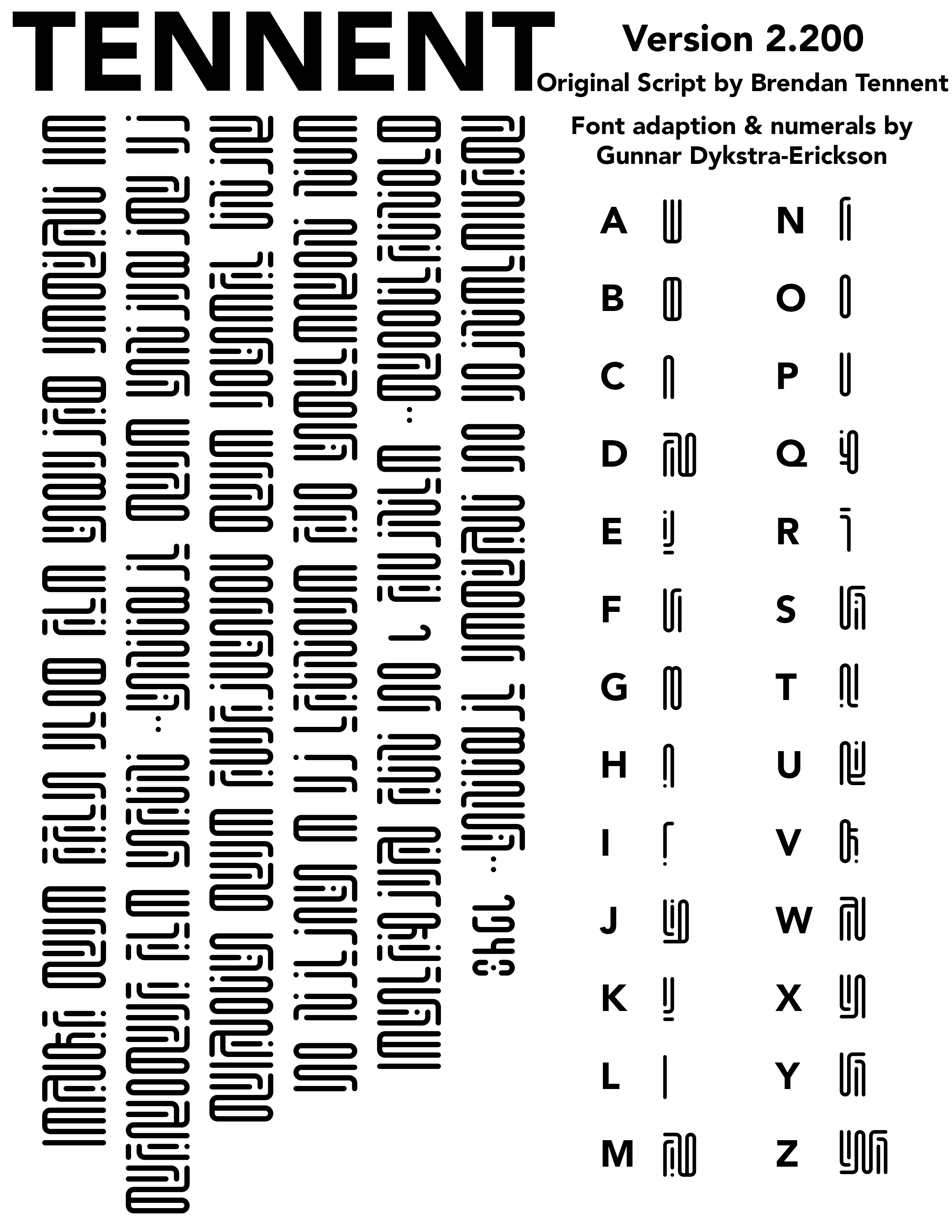 Tennent - Font by Duotrigecimal on DeviantArt