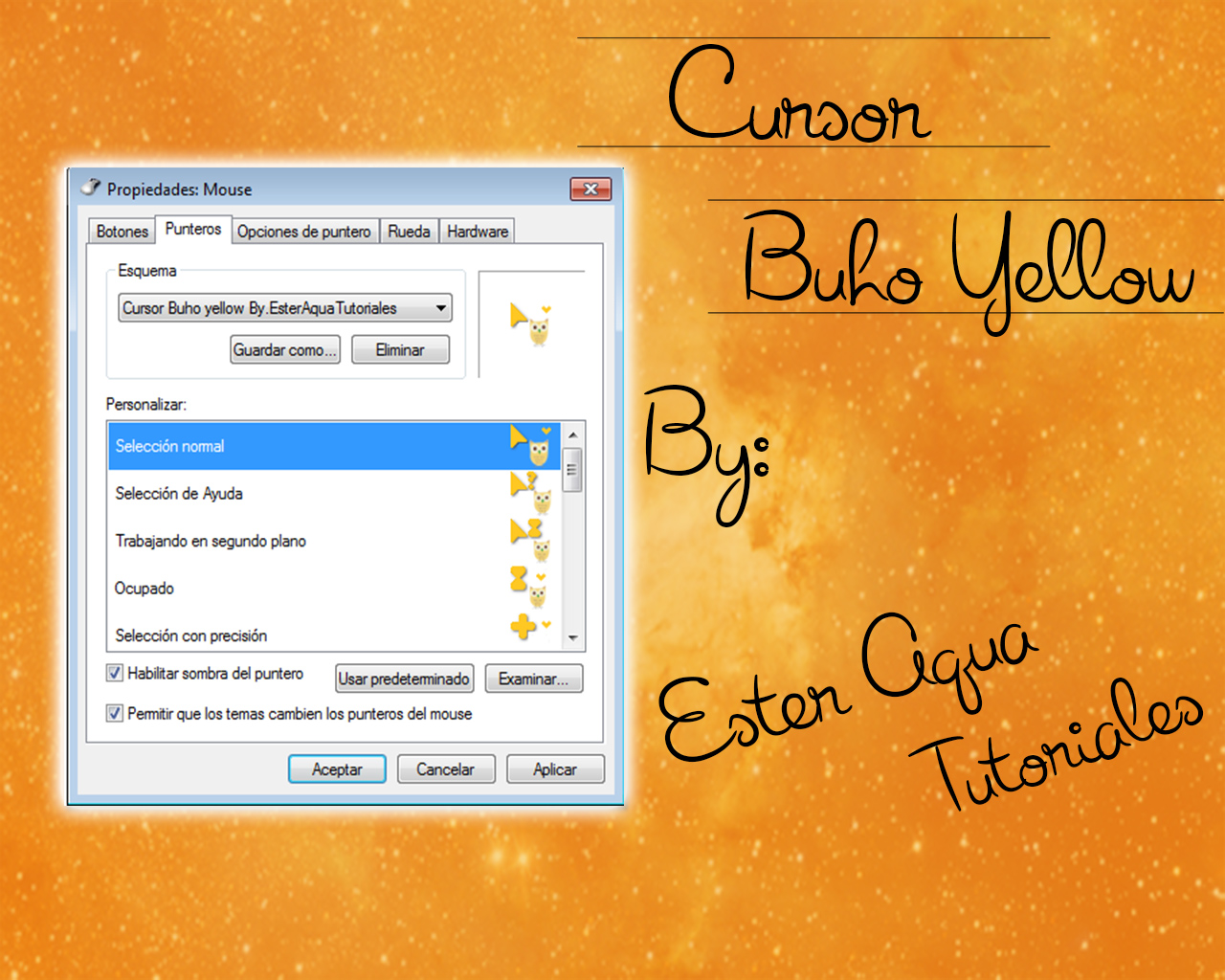 Cursor Buho Yellow by BellakysBlueTeam on DeviantArt