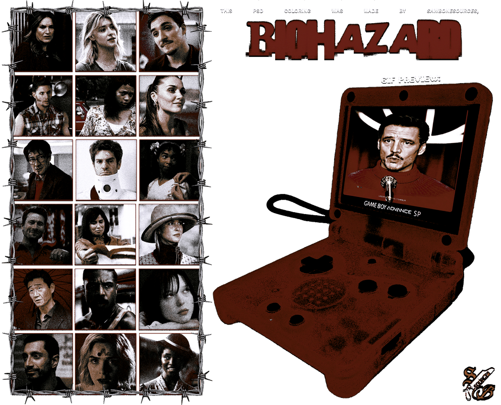 BIOHAZARD . PSD by sawbonesources on DeviantArt