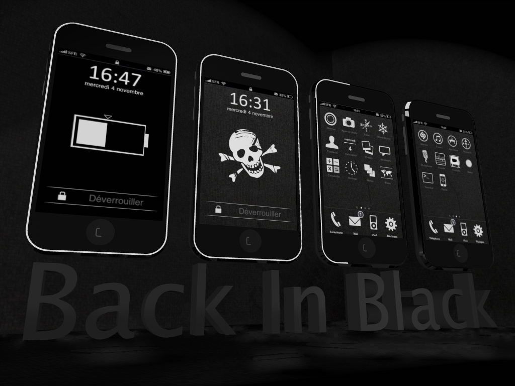 BackInBlack Theme for iphone by opla457 on DeviantArt