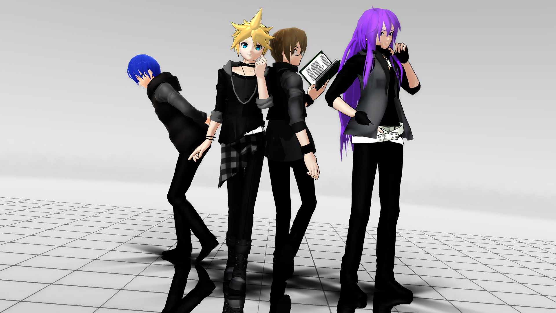 MMD Vocaloid Host Club Pose DL by black-neko21 on DeviantArt