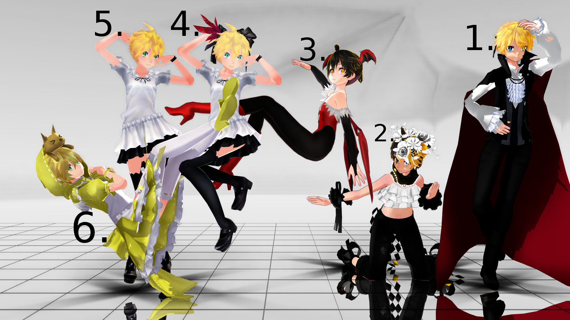MMD Pose Pack 1 Download by black-neko21 on DeviantArt