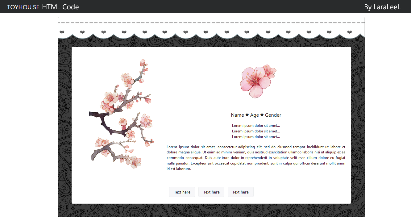 Toyhouse Profile Template Portal Tutorials
