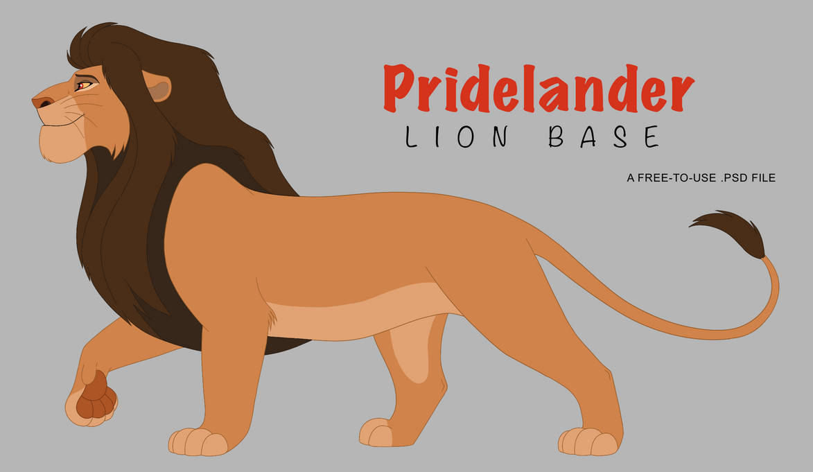 [F2U] Pridelander Lion Base - PSD by Lioness-Rising on DeviantArt