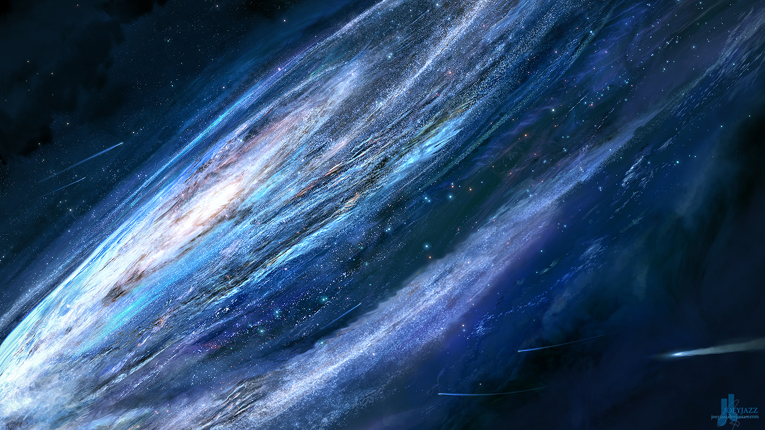 Azure Galaxy Space