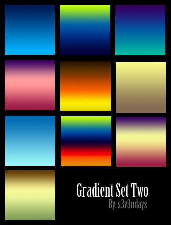 Gradient Set Two by s3vendays on DeviantArt