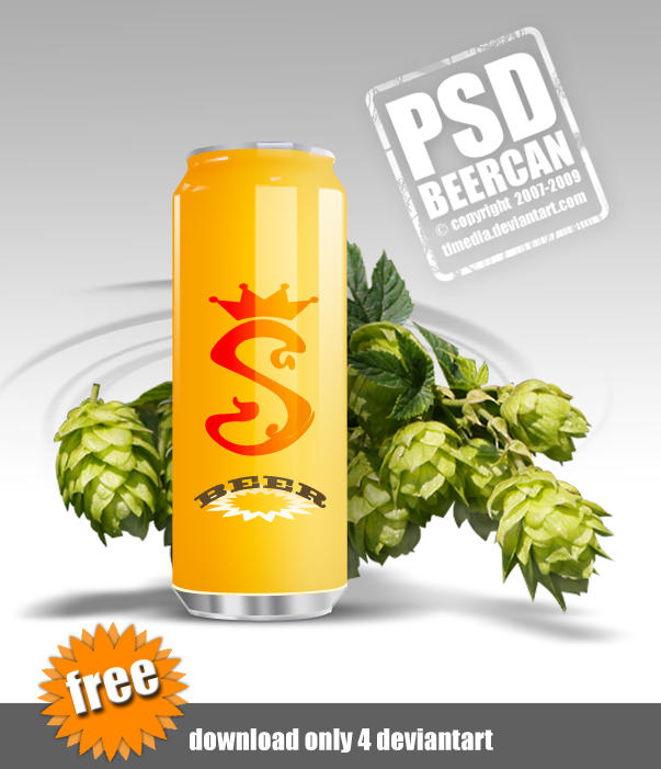 BEER can psd by TLMedia on DeviantArt