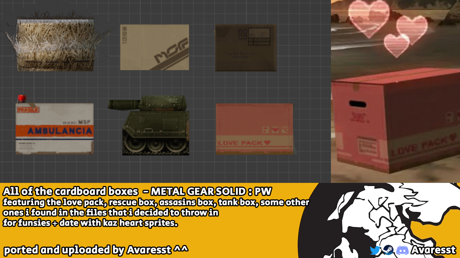 All of the Peacewalker Boxes! (MGS:PW) by Avaresst on DeviantArt