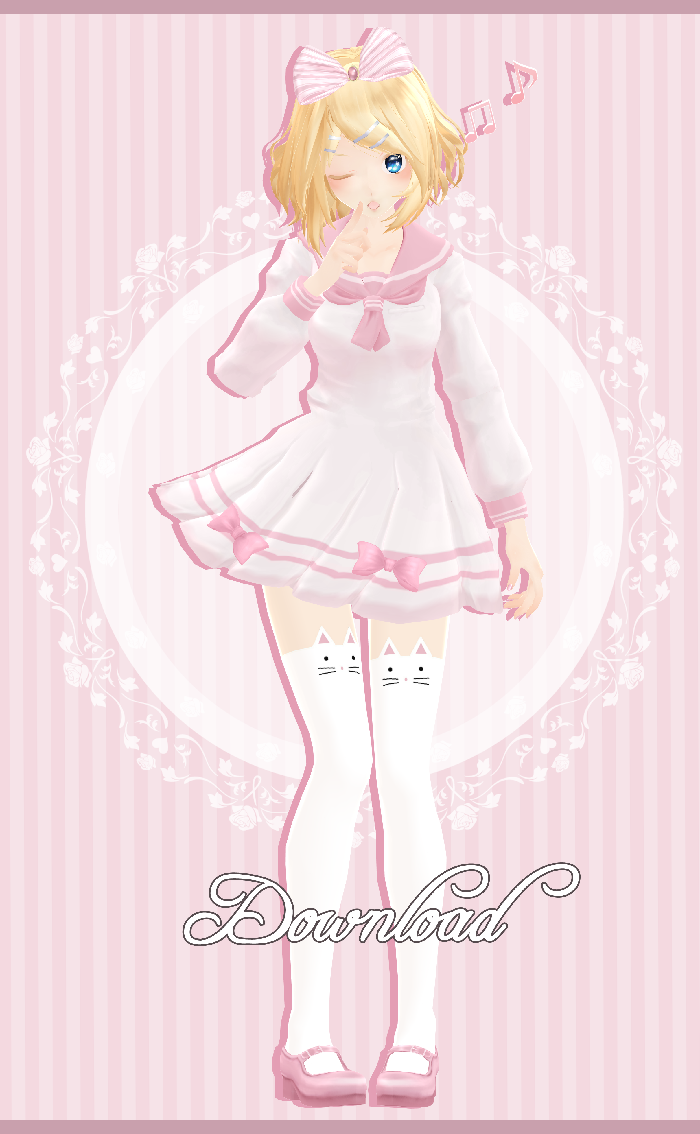 Tda Pink Rin - 80+ Watcher's Gift!! [DOWN] by Dorothye on DeviantArt