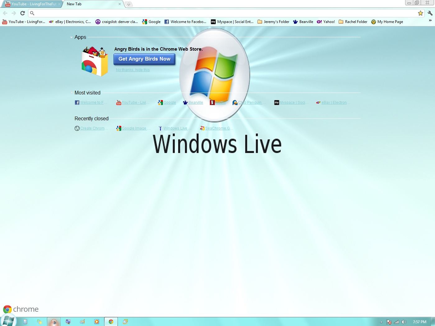 Windows live theme WIN 7 by LivingForTheFuture on DeviantArt