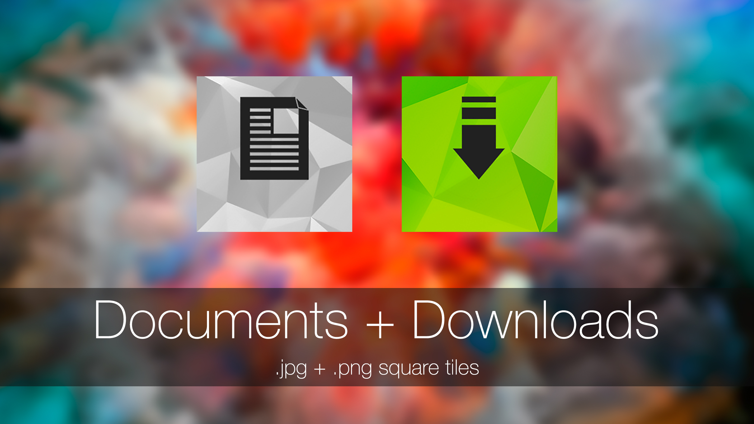 Documents + Downloads (square tiles) by javijavo93 on DeviantArt