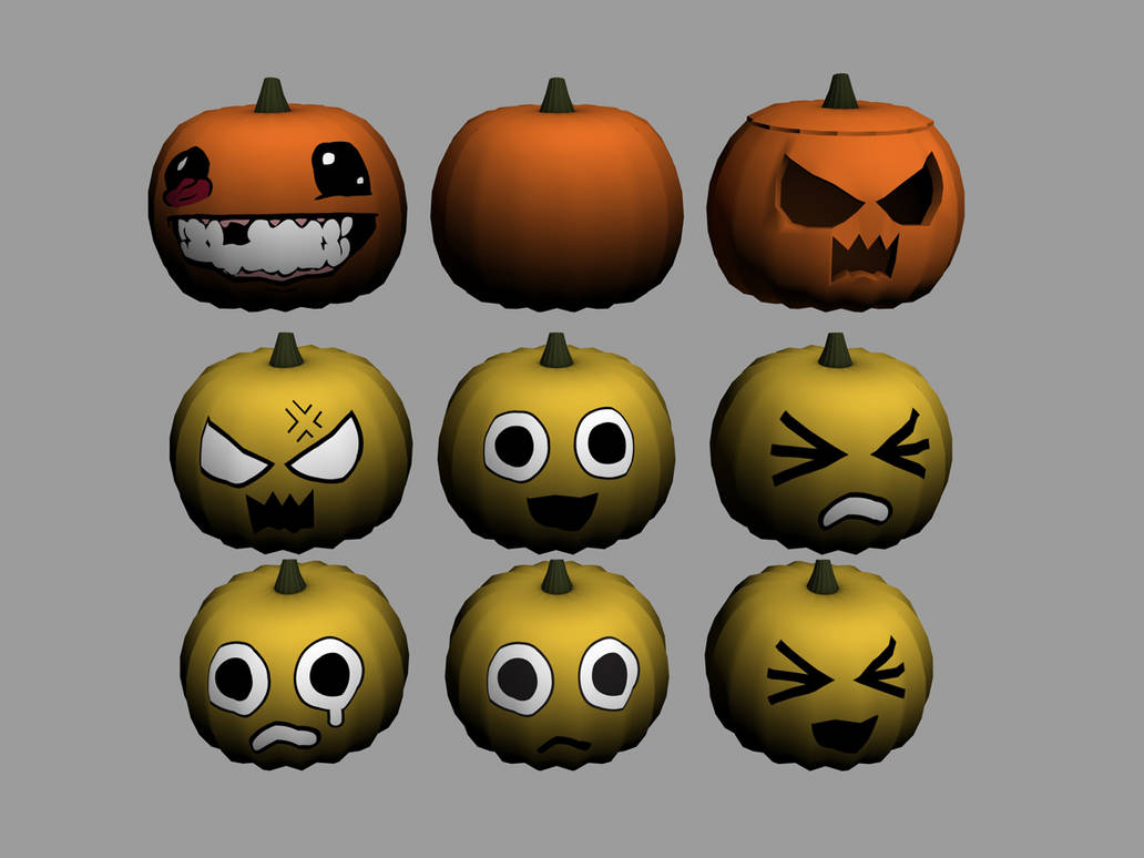 Halloween Pumpkin Pack v01 by ShadowRunner27 on DeviantArt