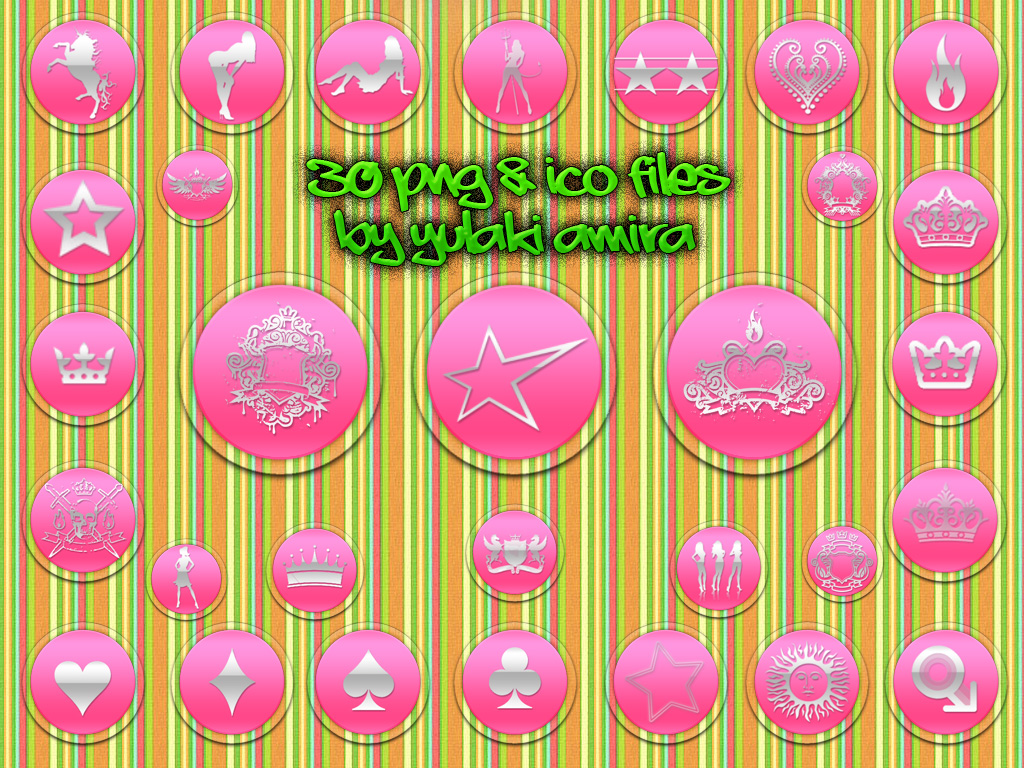 pretty pink icons by amirajuli on DeviantArt