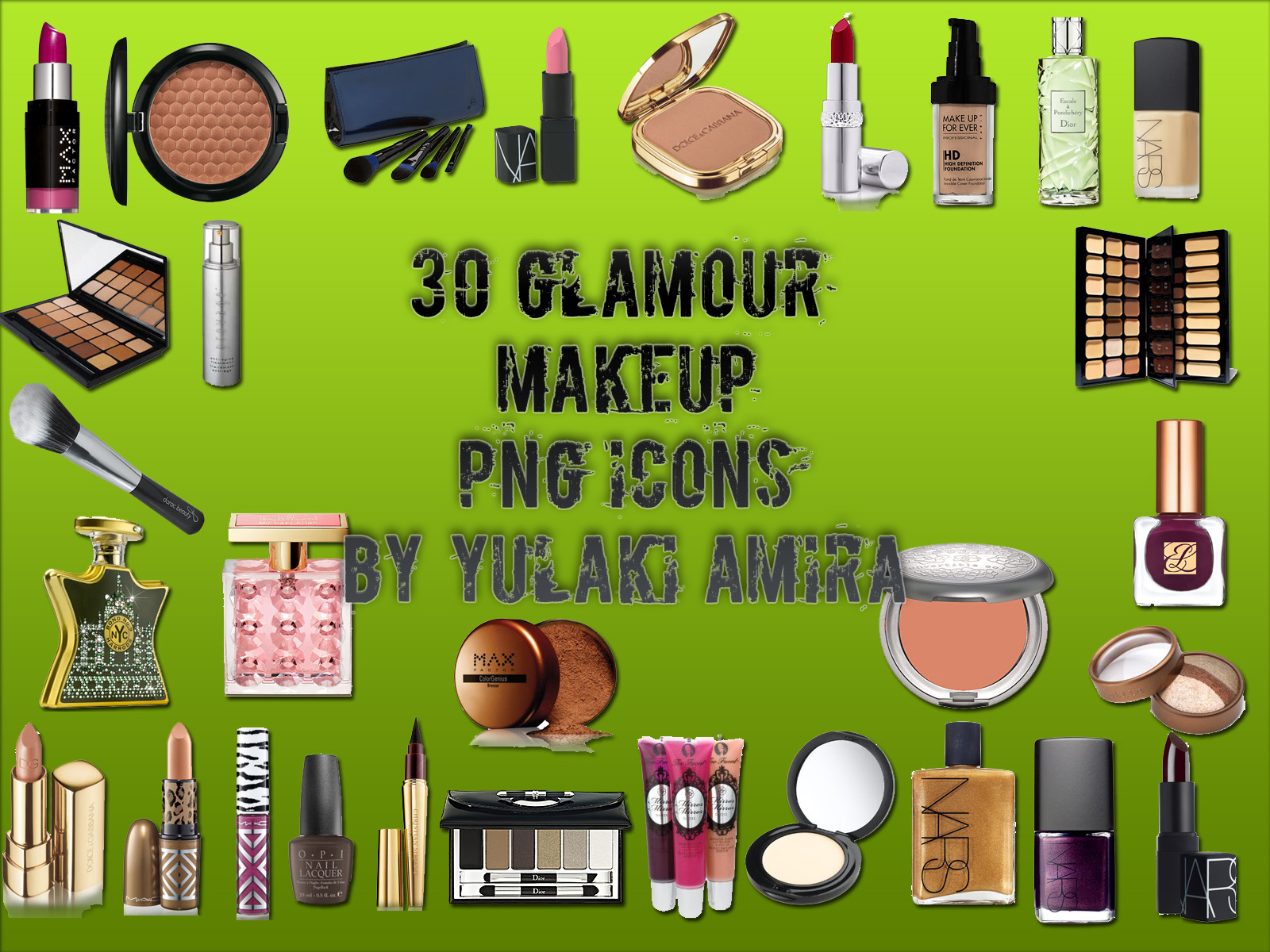 30 glamour makeup png icons by amirajuli on DeviantArt