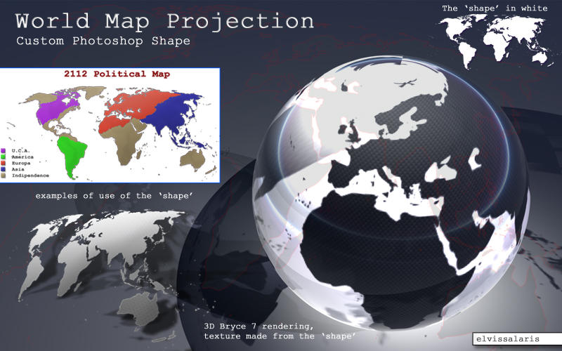 World Map photoshop shape by elvissalaris on DeviantArt