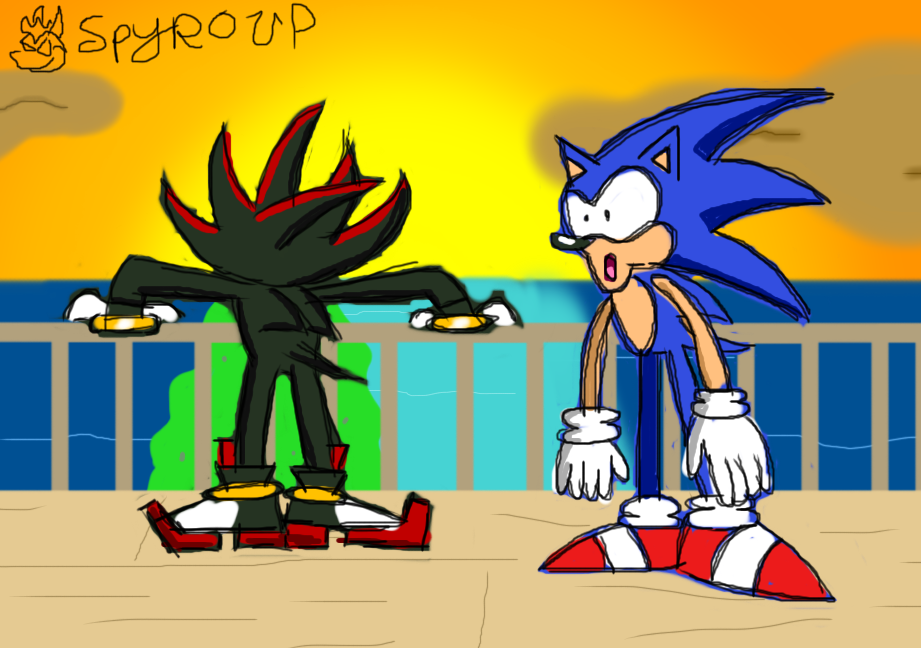 Shadow gets see sick. by SpyroUp on DeviantArt