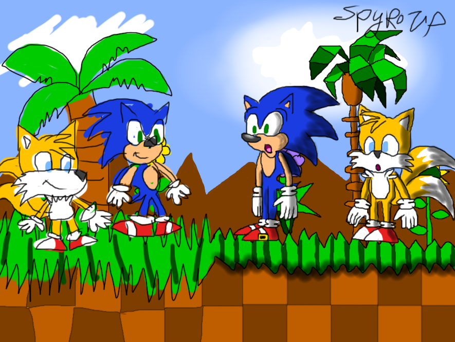 Wacky Art and Normal Art by SpyroUp on DeviantArt