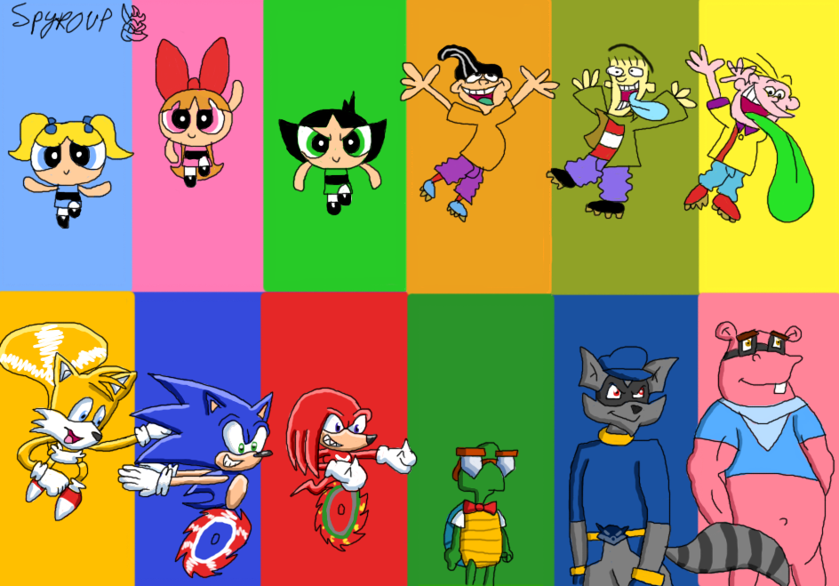 Twelve Characters in Four Teams by SpyroUp on DeviantArt