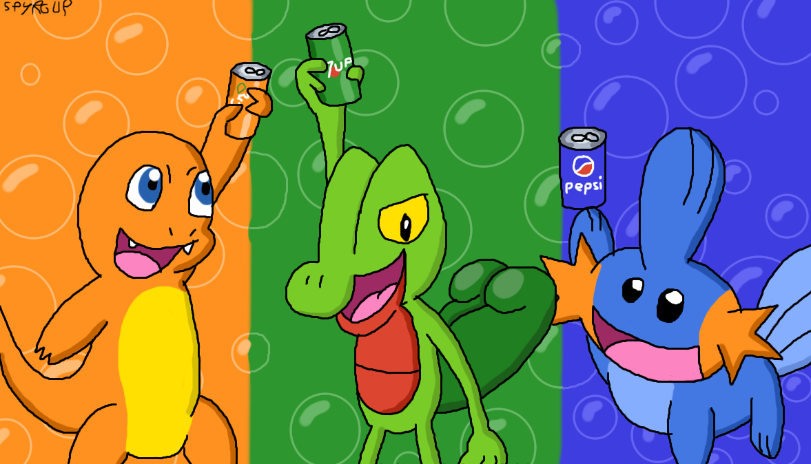 Pokemon and Soda by SpyroUp on DeviantArt