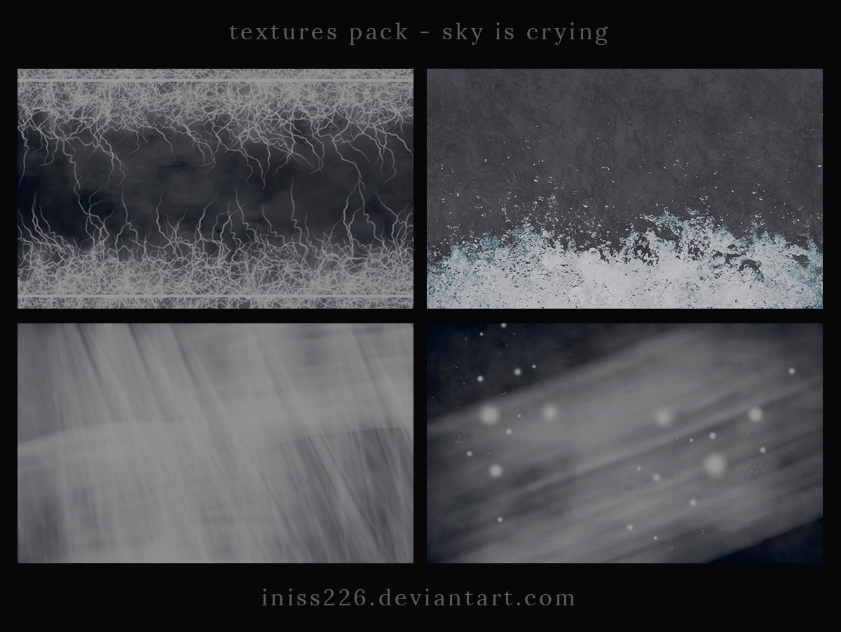 Textures pack - Sky is Crying by Iniss226 on DeviantArt
