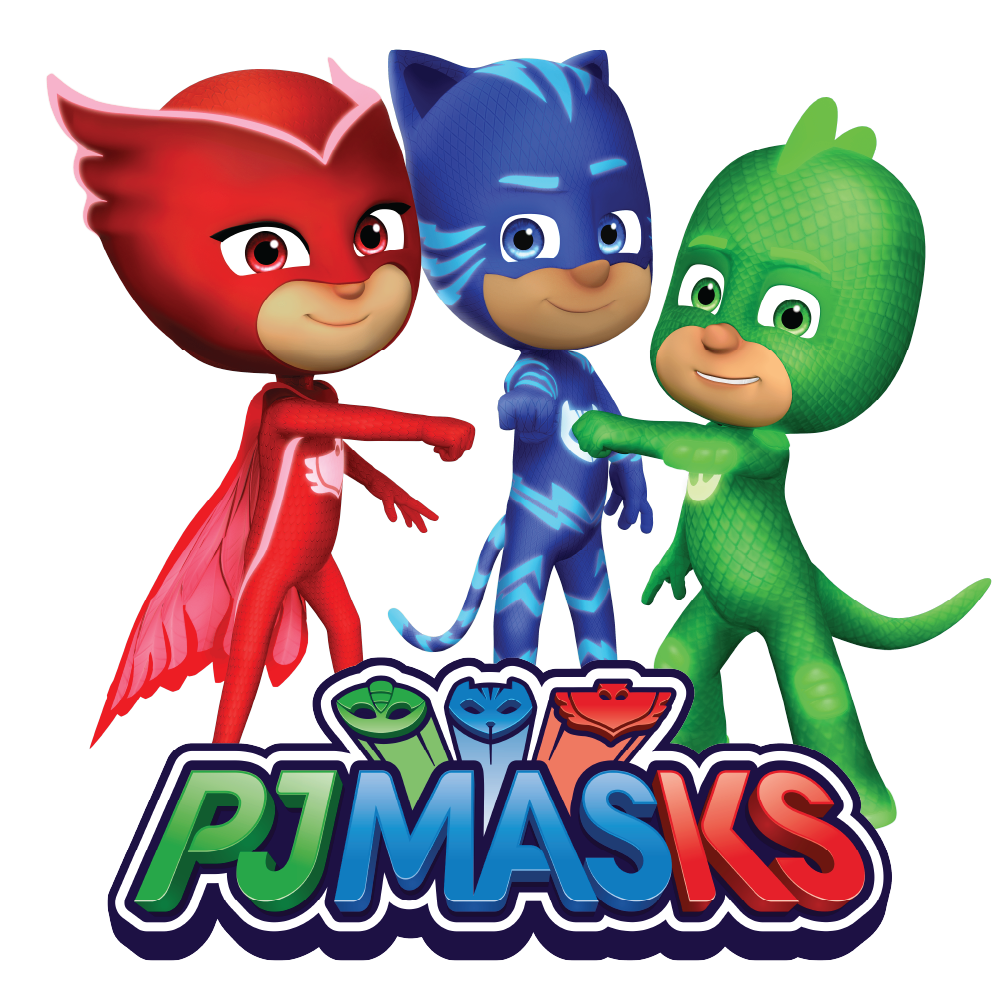 PJ Masks logo with Catboy Owlette and Gekko by TheGothEngine on DeviantArt
