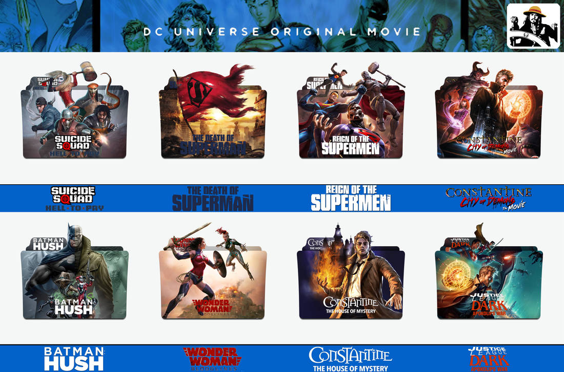 DC Animated Movie Universe Folder Icon Pack 02 by IMAF4NBOY on DeviantArt