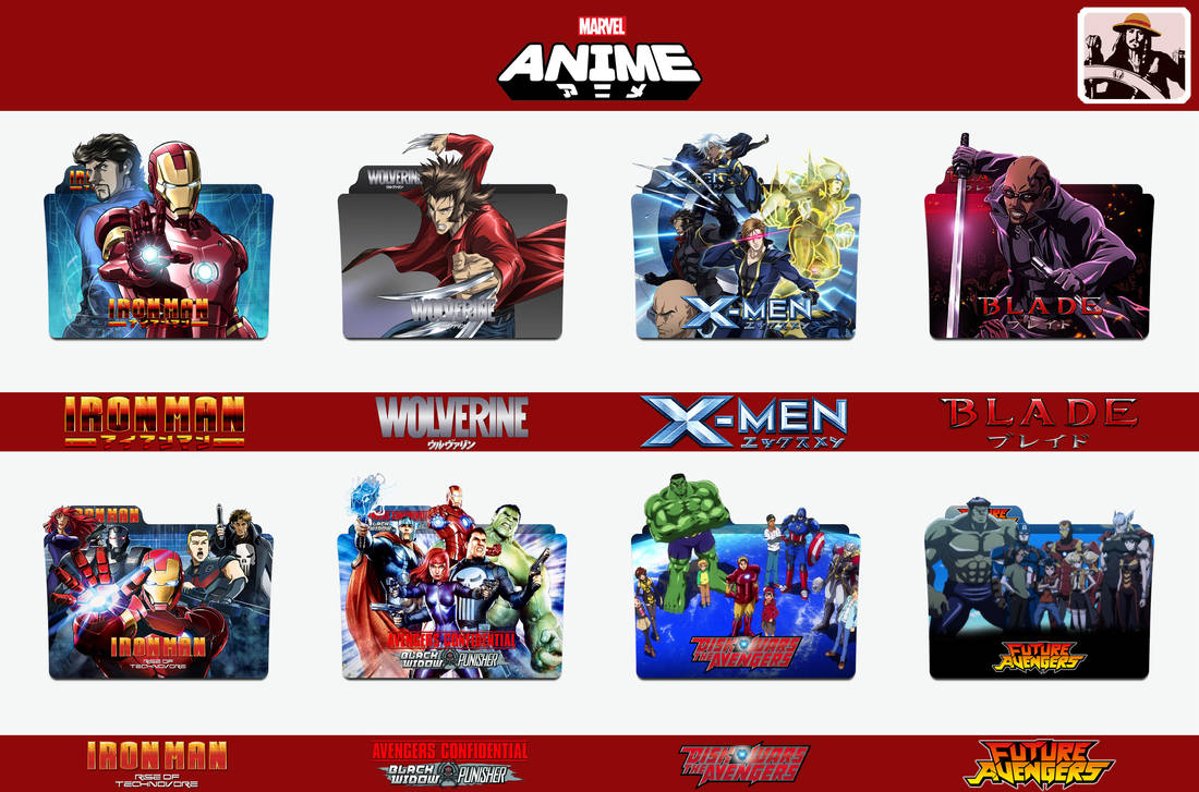 Marvel Anime Folder Icon Pack by IMAF4NBOY on DeviantArt