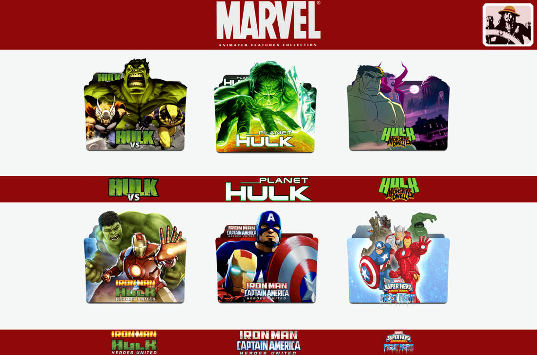 Marvel Animated Movies 02 Folder Icon Pack by IMAF4NBOY on DeviantArt