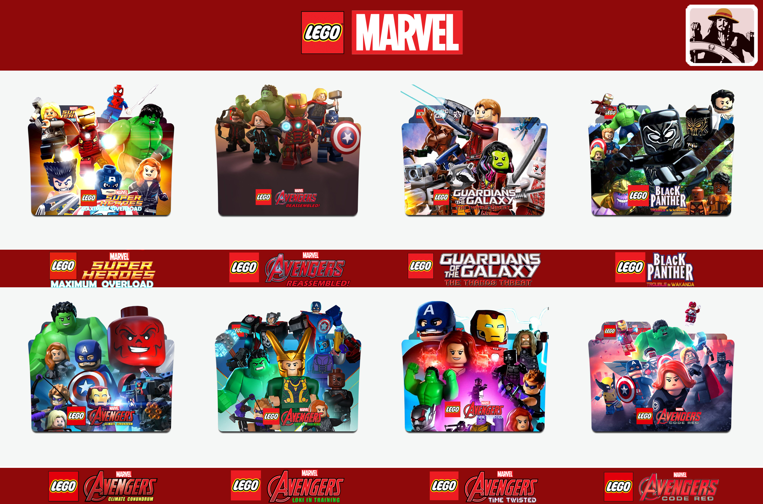 Marvel Lego Folder Icon Pack by IMAF4NBOY on DeviantArt