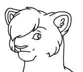 Lioness Stretch Lineart by Agirl3003 on DeviantArt