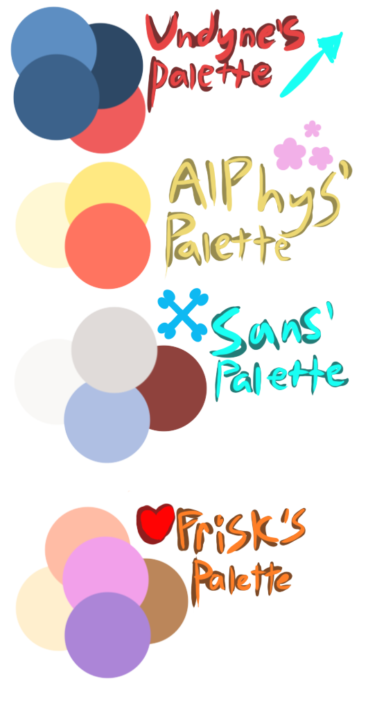 Undertale color palette by Yomi-photography on DeviantArt